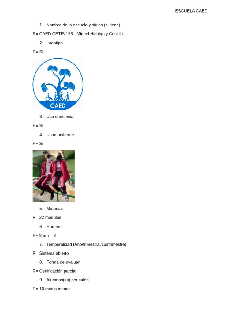 Nombre de La Escuela y Siglas | PDF