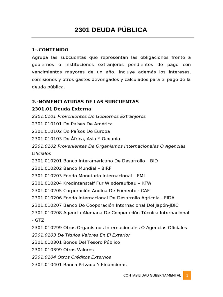 284334666-2301-DEUDA-PUBLICAA | PDF | Contabilidad | Deuda