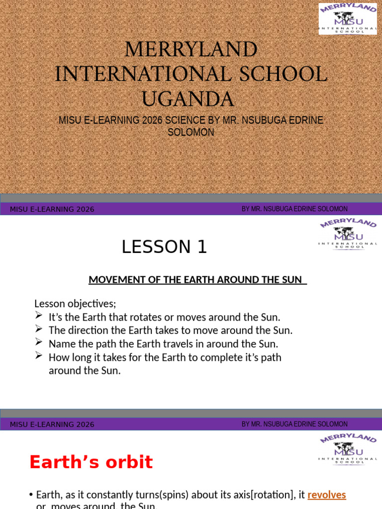 Earth Movement Around the Sun Explained | PDF