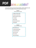 Ejemplos de Acrósticos Creativos | PDF | Escritura | Los símbolos