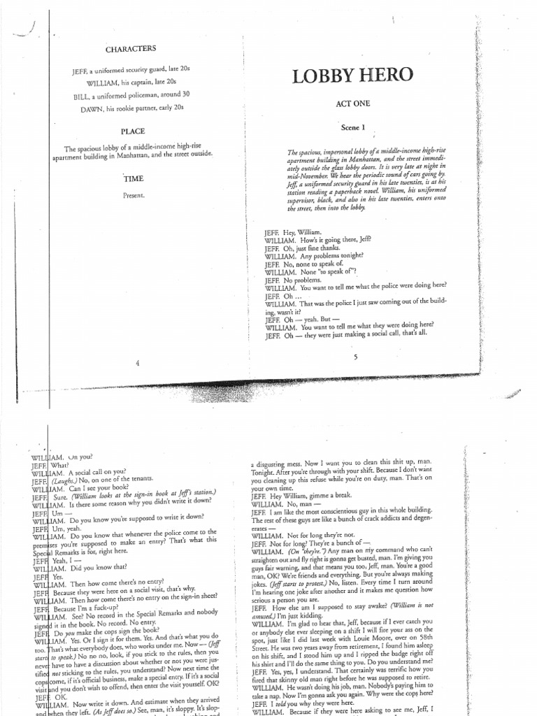 Lobby Hero | PDF