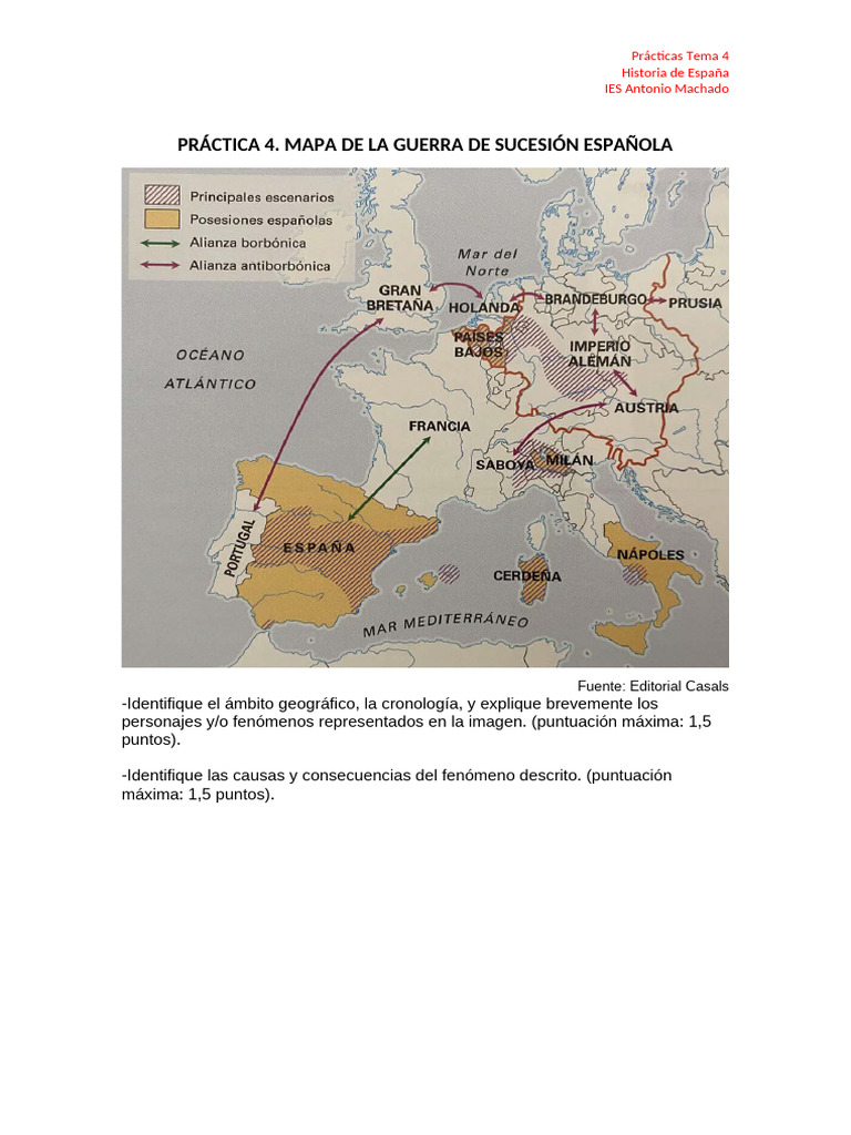 Tema 4 Prácticas | PDF | España | Imperio español