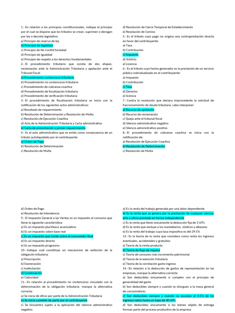 EXAMEN 13 | PDF | Impuestos