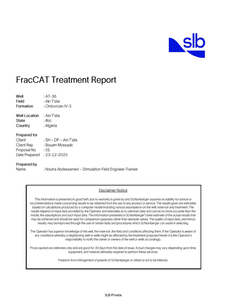 At-36 3RD Tentative Injection FracCat Report | PDF | Pressure | Pump