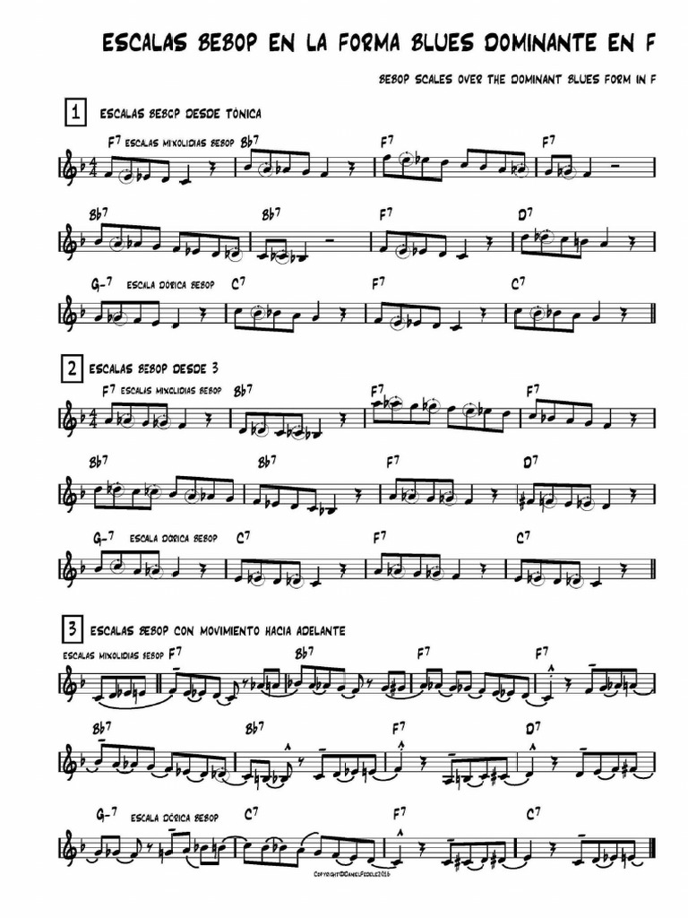 Guia Escalas Bebop | PDF