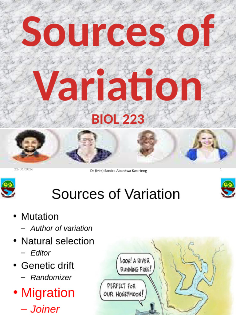 10 Genetics Sources of Genetic Variation Migration 211018 | PDF ...