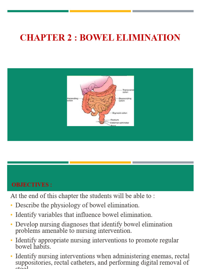 Chap 2 Bowel Elemination | PDF | Rectum | Large Intestine