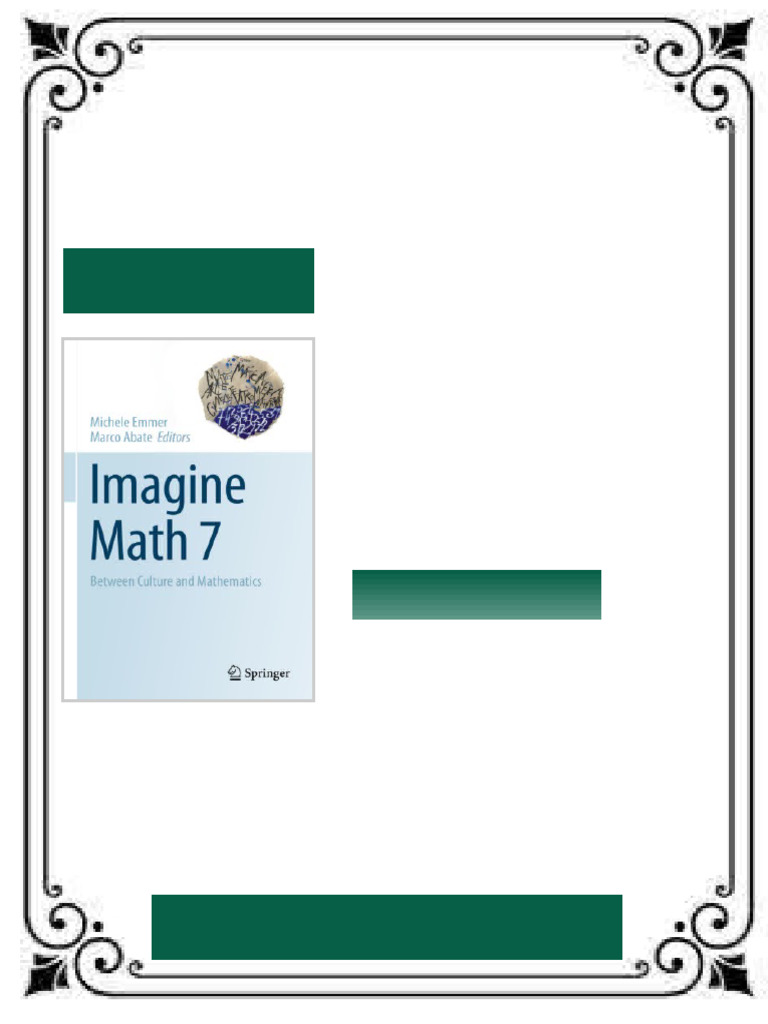 Imagine Math 7 Between Culture and Mathematics Michele Emmer eBook ...