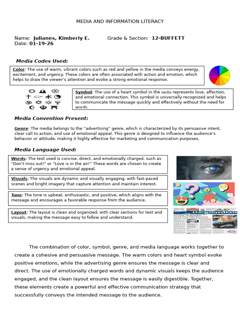Advertising Media Literacy Analysis | PDF
