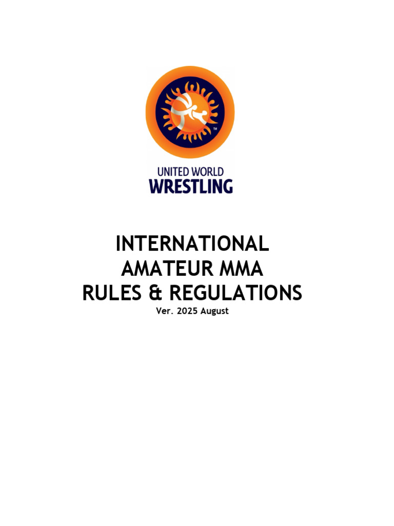 International Amateur MMA Rules 2025 | PDF | Referee | Mixed Martial Arts