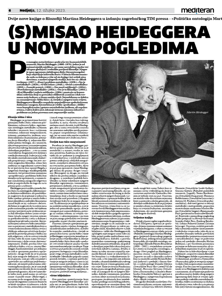 Heidegger Pecnik NL | PDF