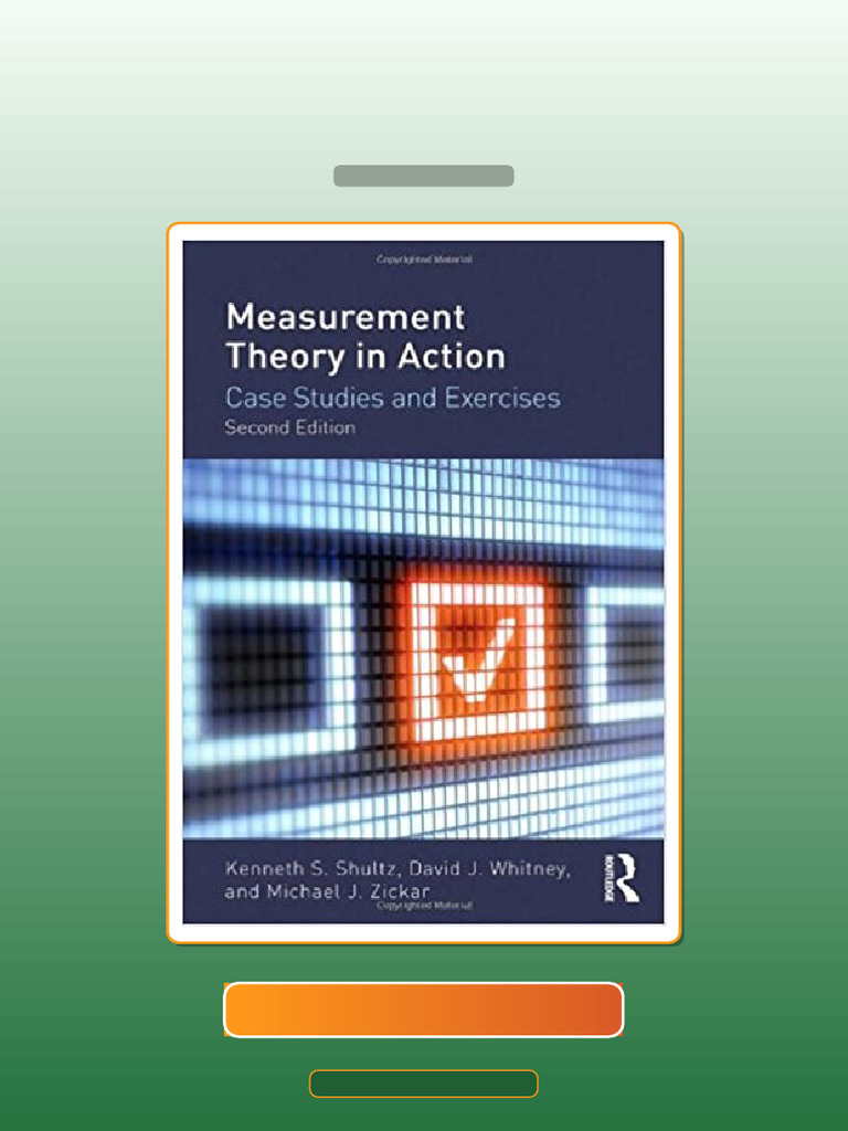 Test Bank for Measurement Theory in Action Case Studies and Exercises ...