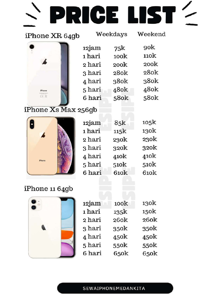 Price List All Item | PDF