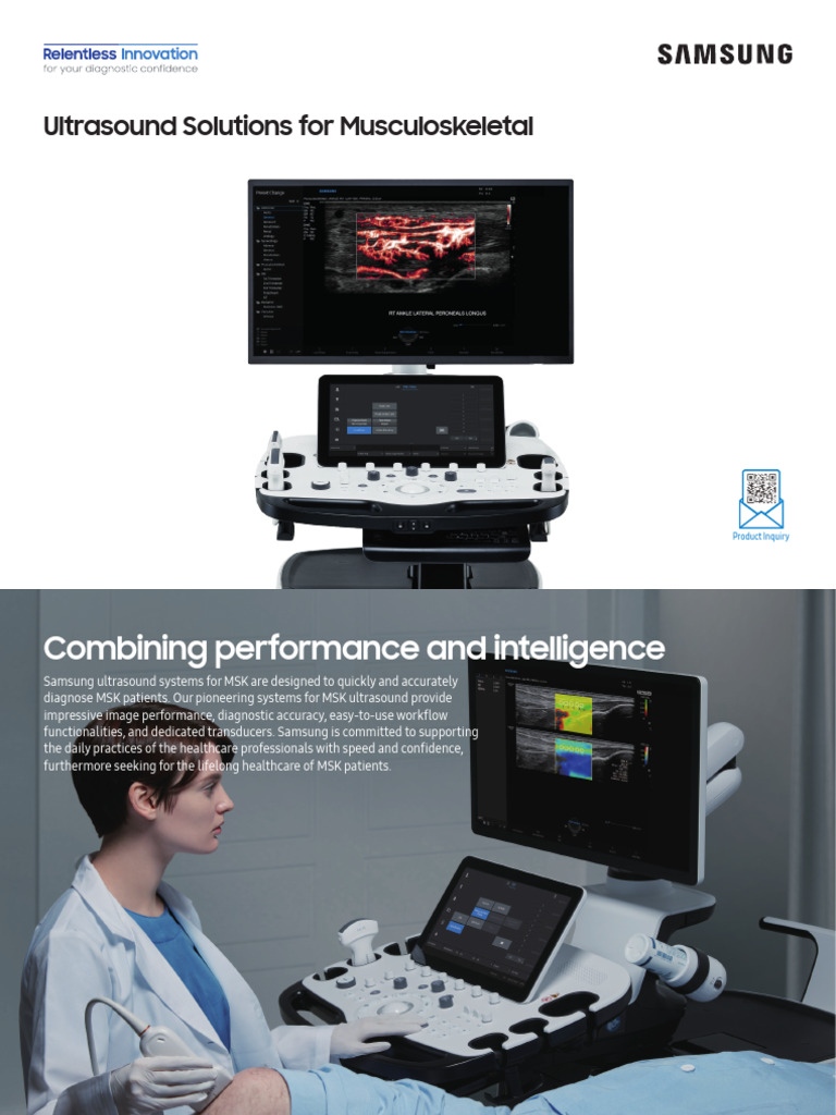 Samsung MSK Ultrasound Solutions Overview | PDF | Medical Ultrasound ...