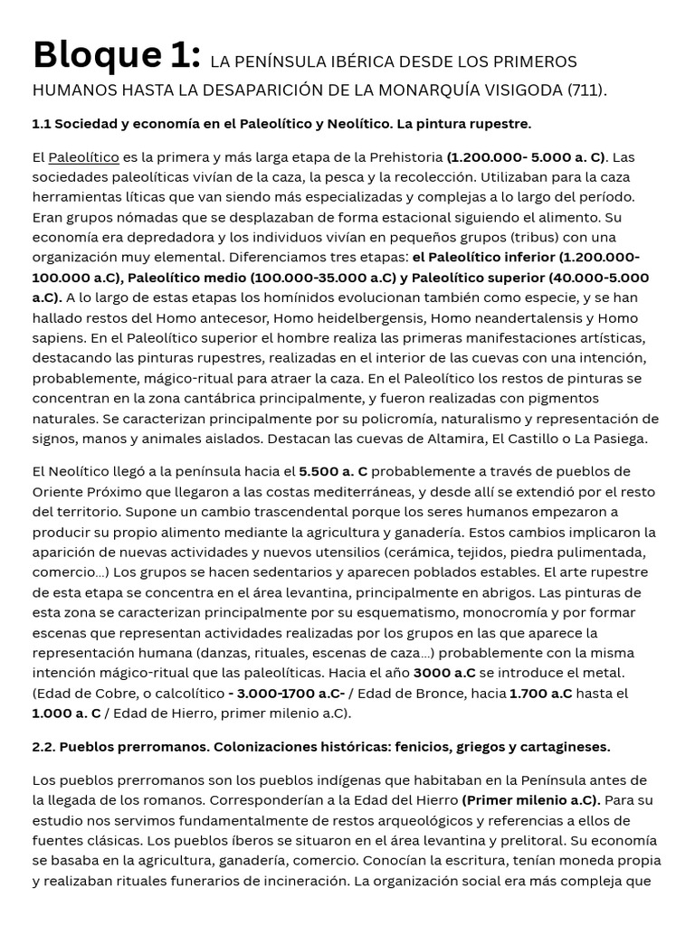 Bloque 1, 2 y 3.1. | PDF | Al Andalus | Cartago antigua