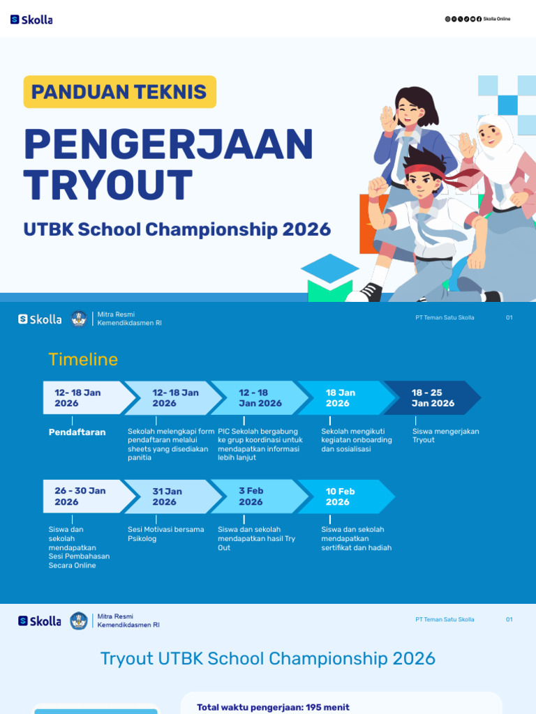 Panduan Tryout UTBK 2026 Skolla | PDF