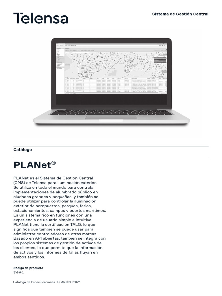 Telensa CMS Datasheet Spanish V2 | PDF | Ingenieria Eléctrica | Informática