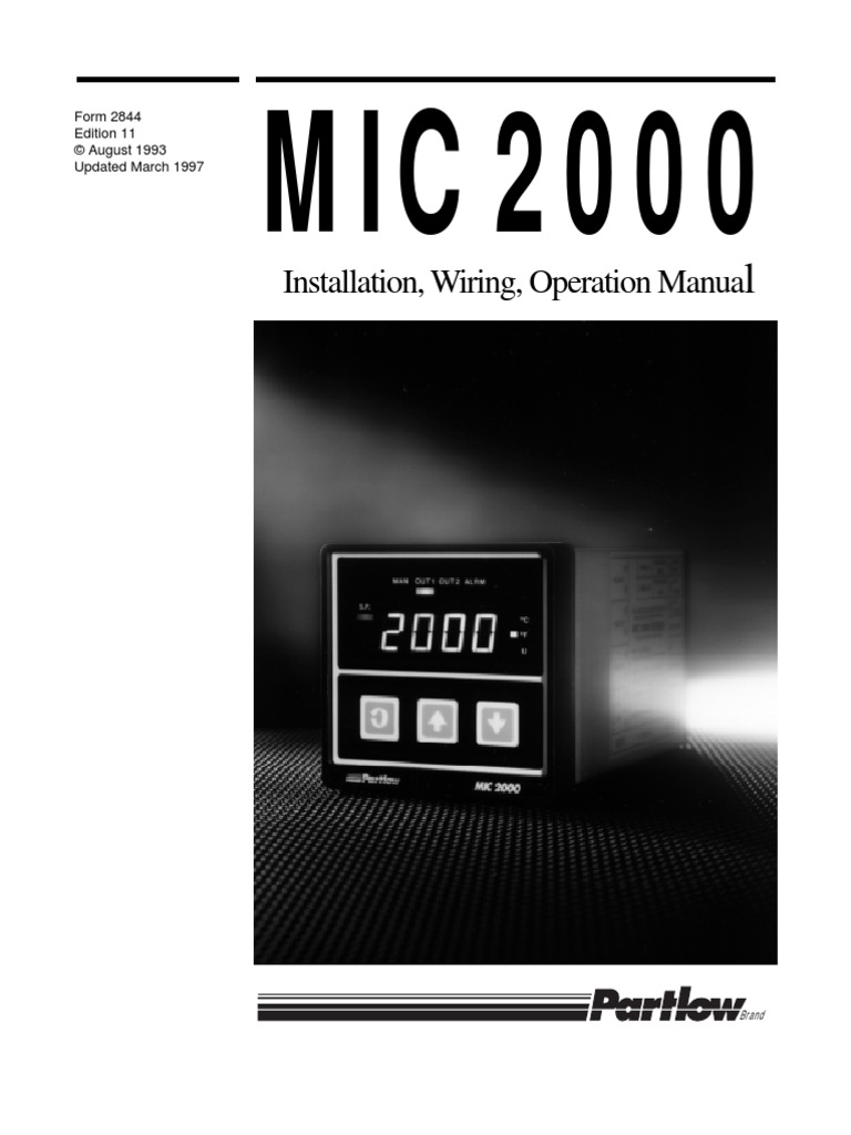 Partlow MIC 2000 | PDF | Relay | Resistor