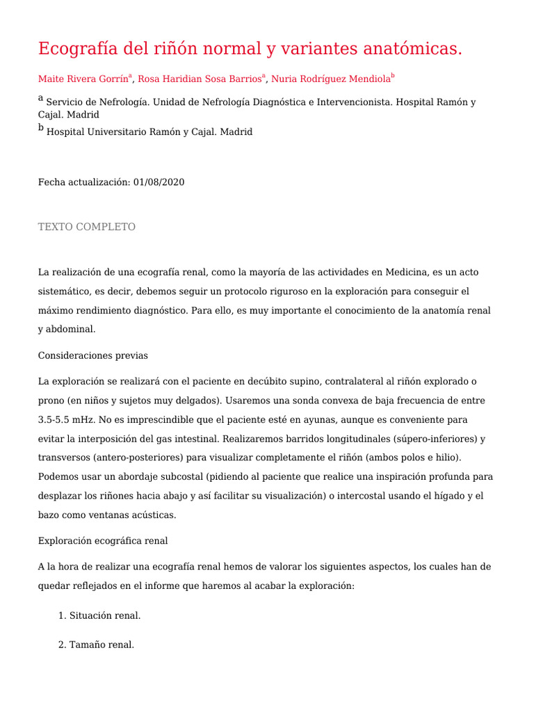 Nefrologia Dia 328 | PDF | Riñón | Abdomen