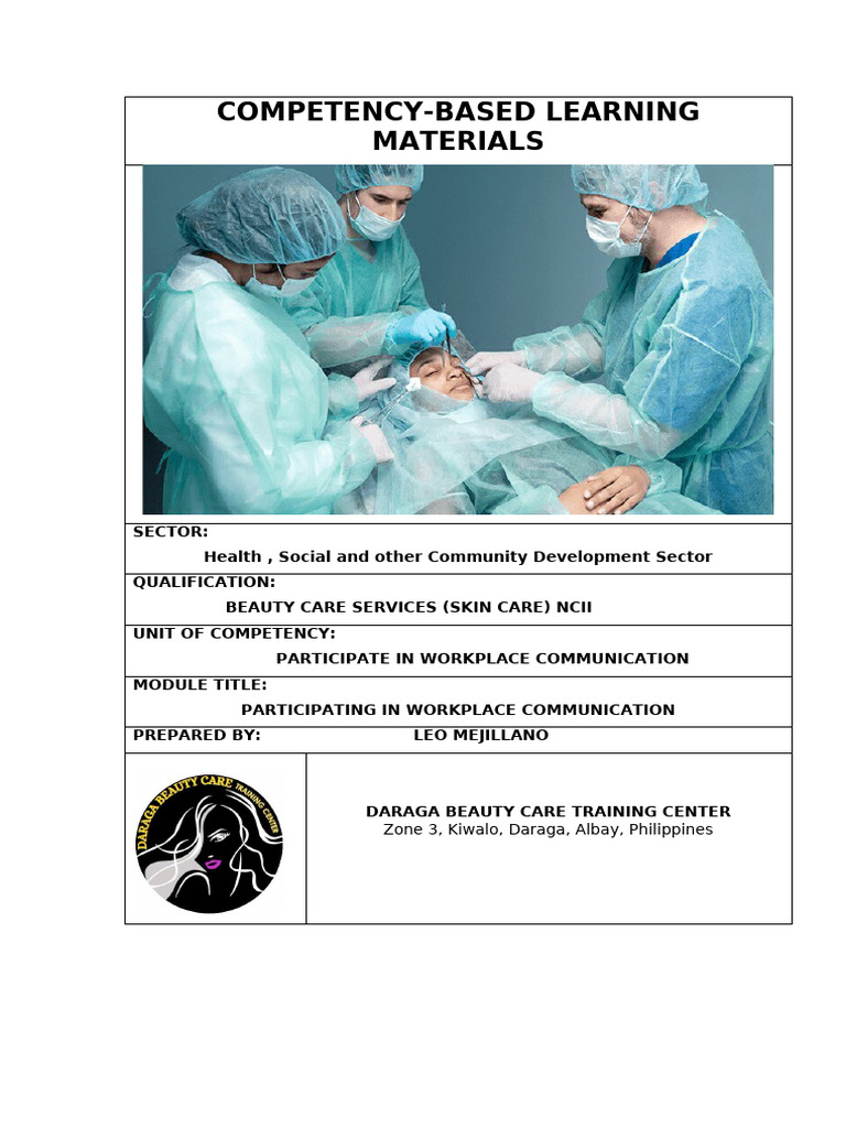 CBLM Basic 1 | PDF | Communication | Memorandum