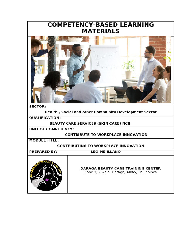 CBLM Basic 5 | PDF | Innovation | Regulatory Compliance