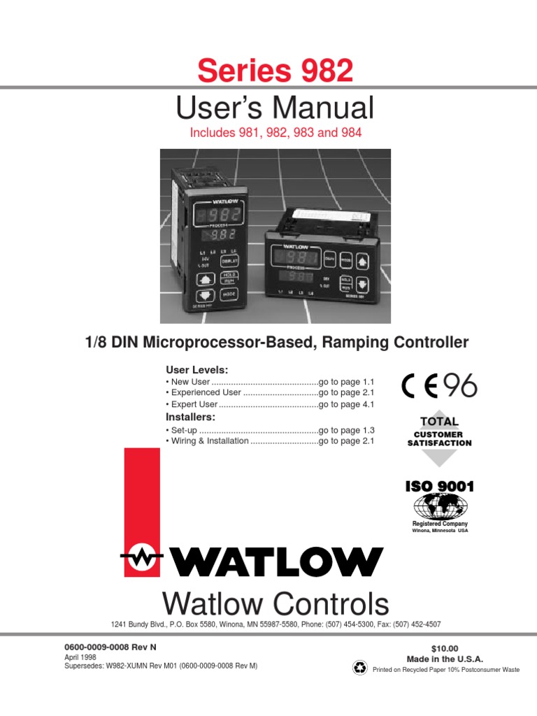 User's Manual: Series 982 | PDF | Power Supply | Command Line Interface