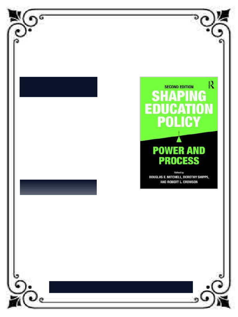 Shaping Education Policy Power and Process Douglas E. Mitchell eBook ...