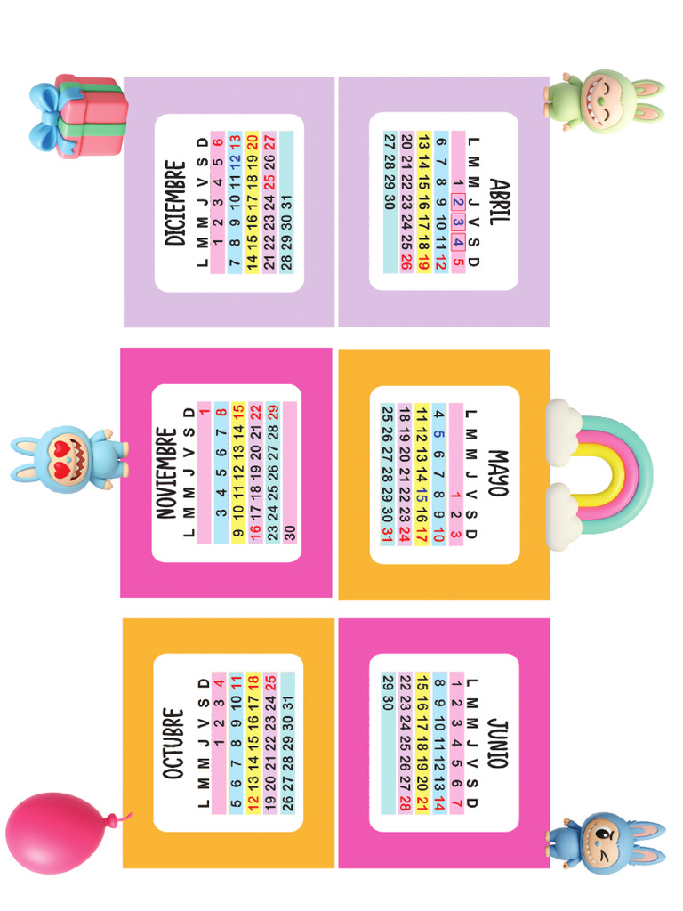 Calendario Labubu 1 | PDF