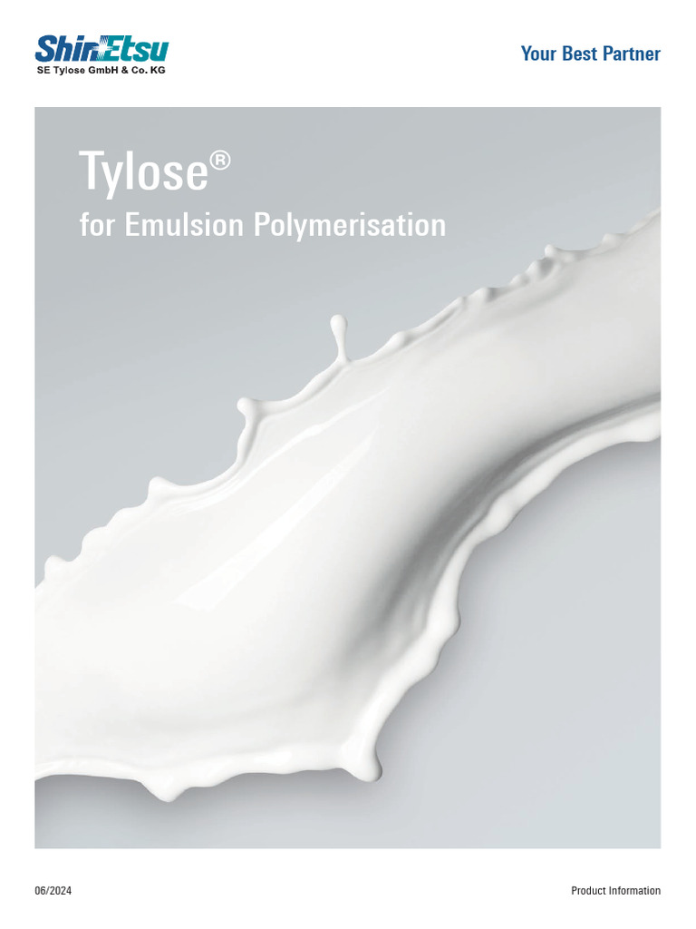 SE Tylose Product Information Polymerisation en--062024 | PDF ...