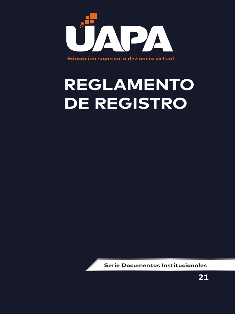 Reglamento de Registro UAPA 2023 | PDF | Titulo academico | Plan de ...