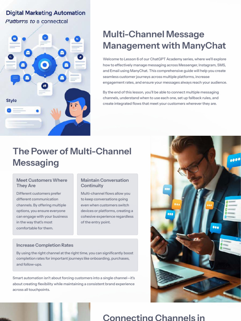 Lesson 6 Multi-Channel Message Management With ManyChat-compressed ...