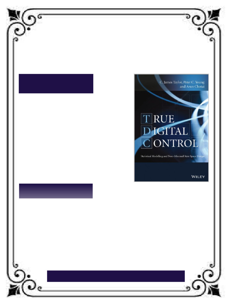 True Digital Control Statistical Modelling and Non Minimal State Space ...