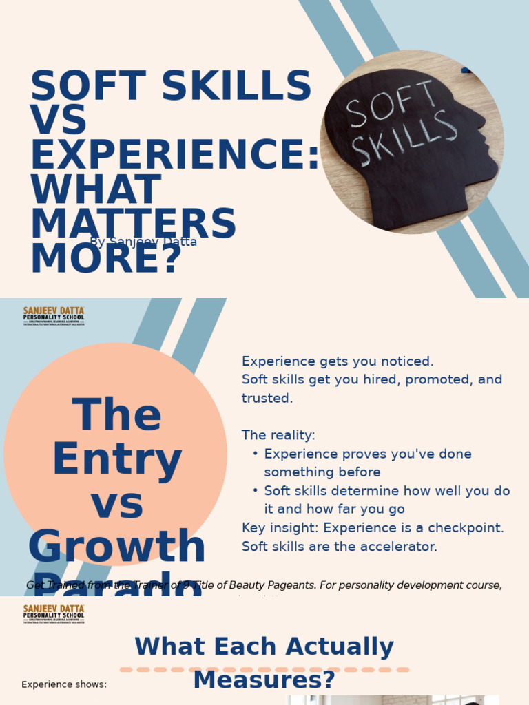 Soft Skills vs Experience What Matters More | PDF | Skill | Leadership
