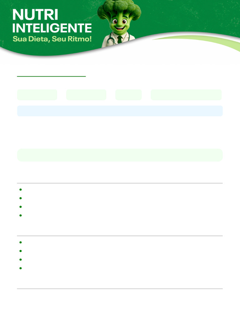 Dieta NutriInteligente | PDF | Alimentos | Culinária