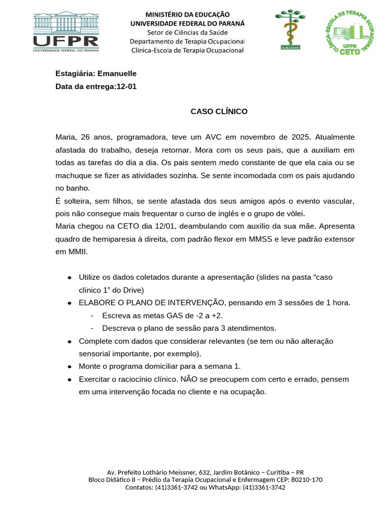 Caso Maria - 12.01 | PDF