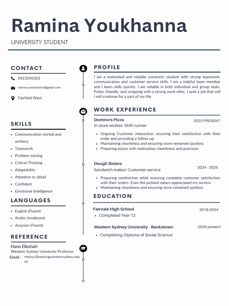 Blue and Gray Simple Professional CV Resume | PDF | Cognition ...