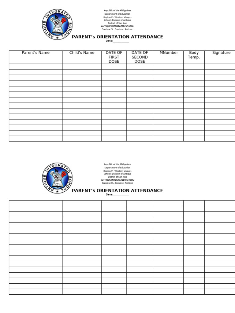 Attendance Orientation | PDF