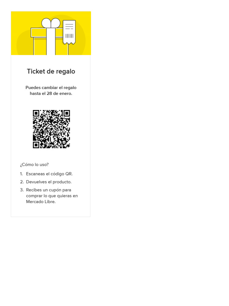 Ticket de Regalo - Coleccion Escala Moto Juguete V4s C | PDF