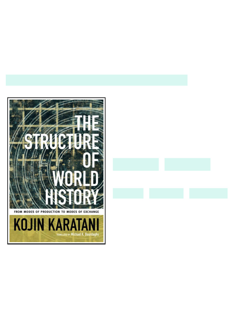 The Structure of World History Kojin Karatani pdf available | PDF ...