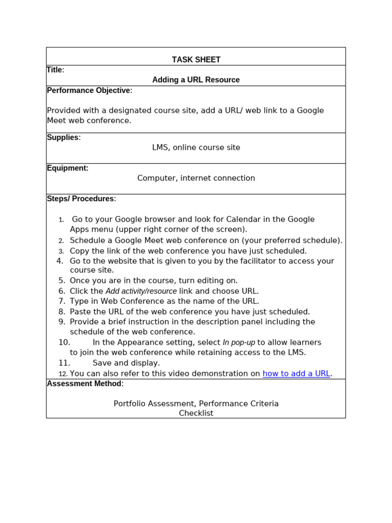 5 Task Sheet - Url | PDF