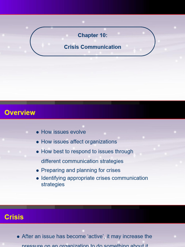 Crisis Communication Strategies Explained | PDF | Communication ...