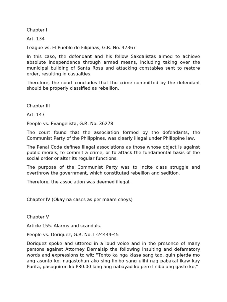 Philippine Legal Cases Summary | PDF