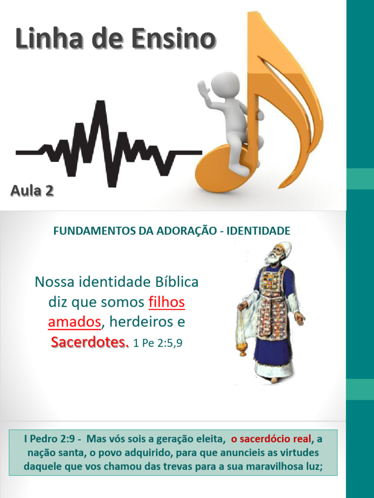 linha de ensino aula 2 Apostila sobre louvor e adoração. | PDF | Deus ...