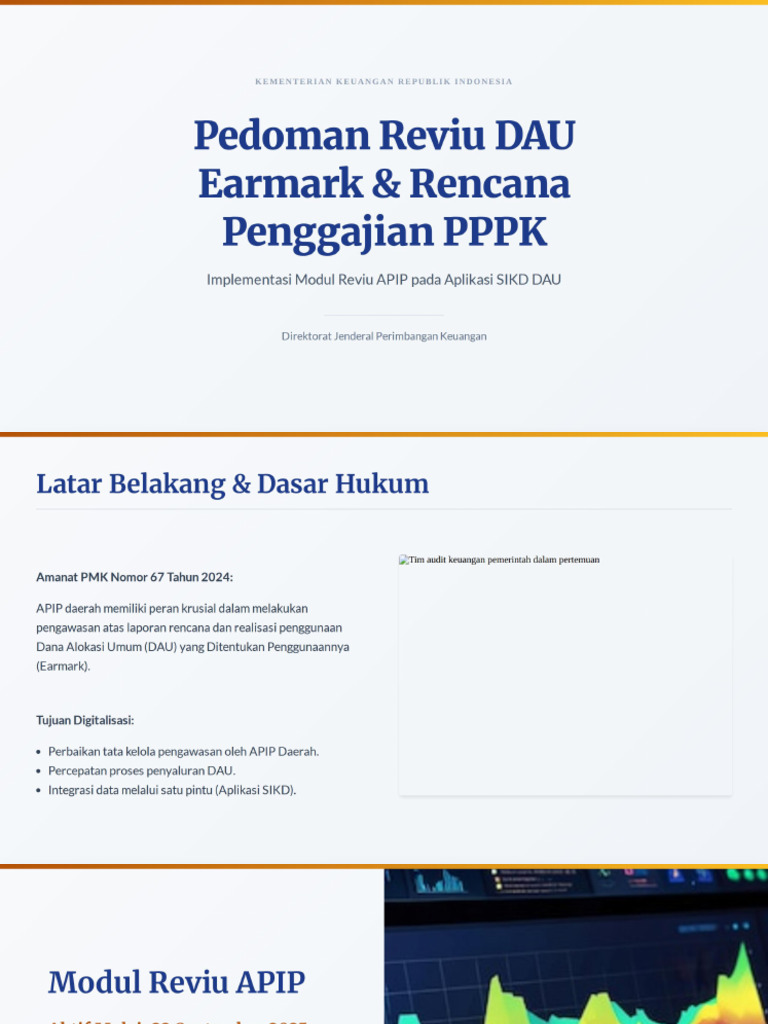 Pedoman Reviu DAU Earmark PPPK | PDF