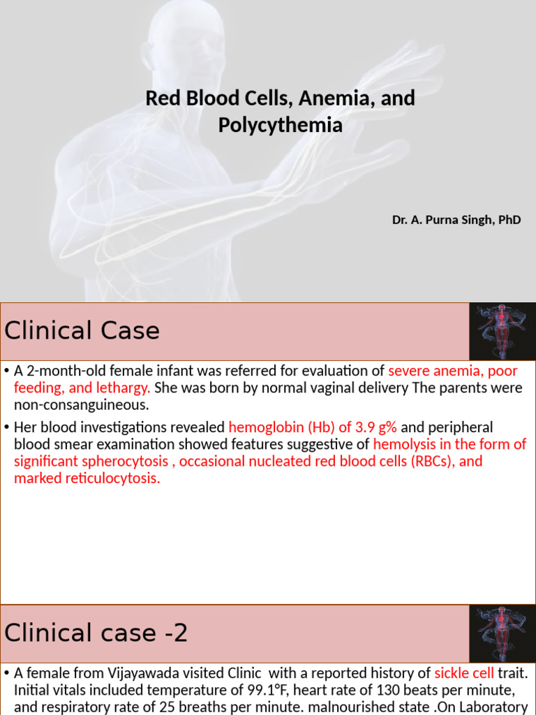 Red Blood Cells,Anemia, and Polycythemia | PDF | Red Blood Cell | Blood ...