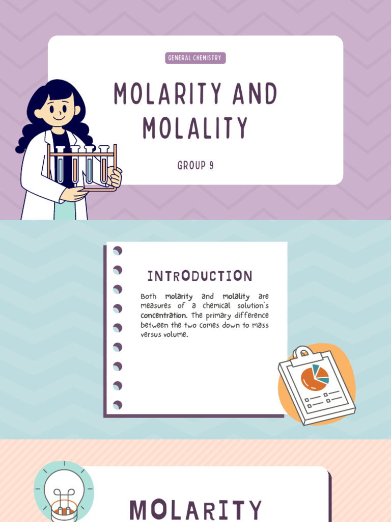 Molarity vs. Molality in Chemistry | PDF | Molar Concentration | Mole ...