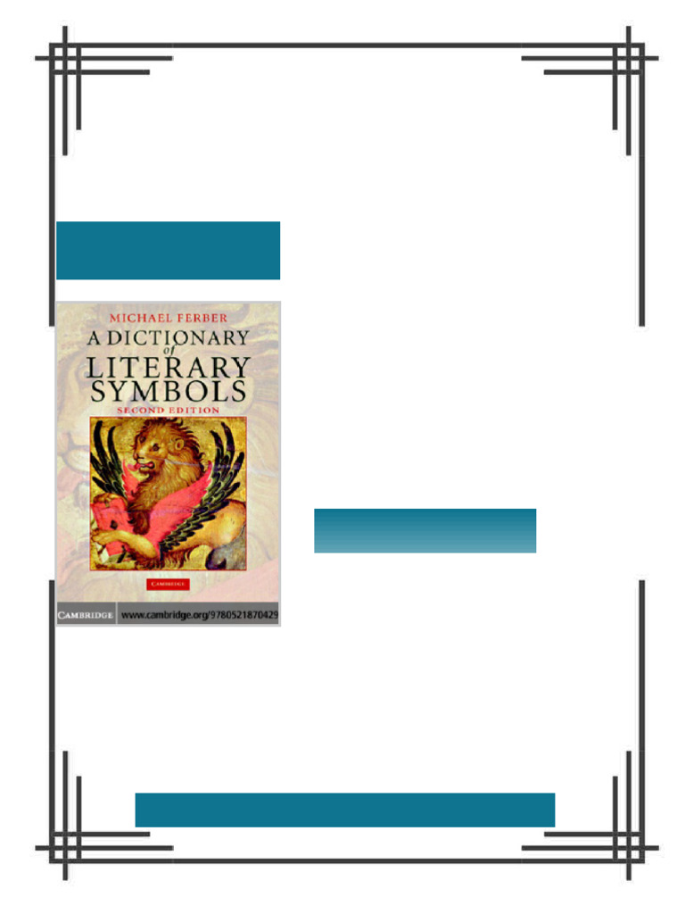 A Dictionary of Literary Symbols 2nd ed Edition Ferber ebook full ...