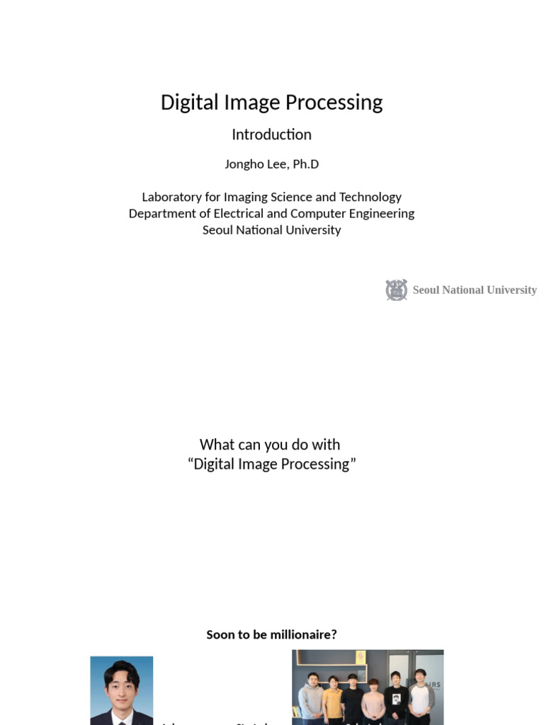 Digital Image Processing Overview | PDF | Digital Image | Computer Vision