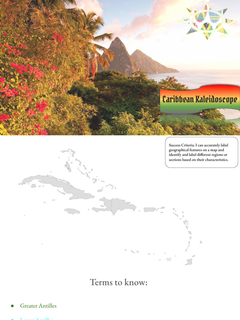 Caribbean Geography: Map Labeling Guide | PDF
