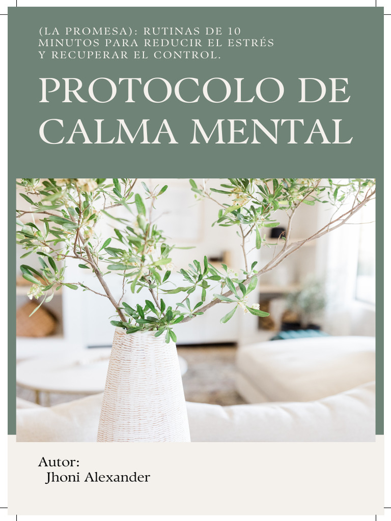 PROTOCOLO DE CALMA MENTAL | PDF | Mente | Las emociones